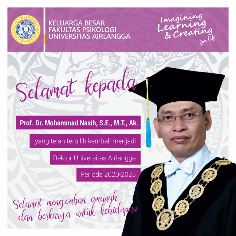 Selamat Rektor UNAIR Terpilih Periode 2020-2025 – Fakultas Psikologi Universitas Airlangga