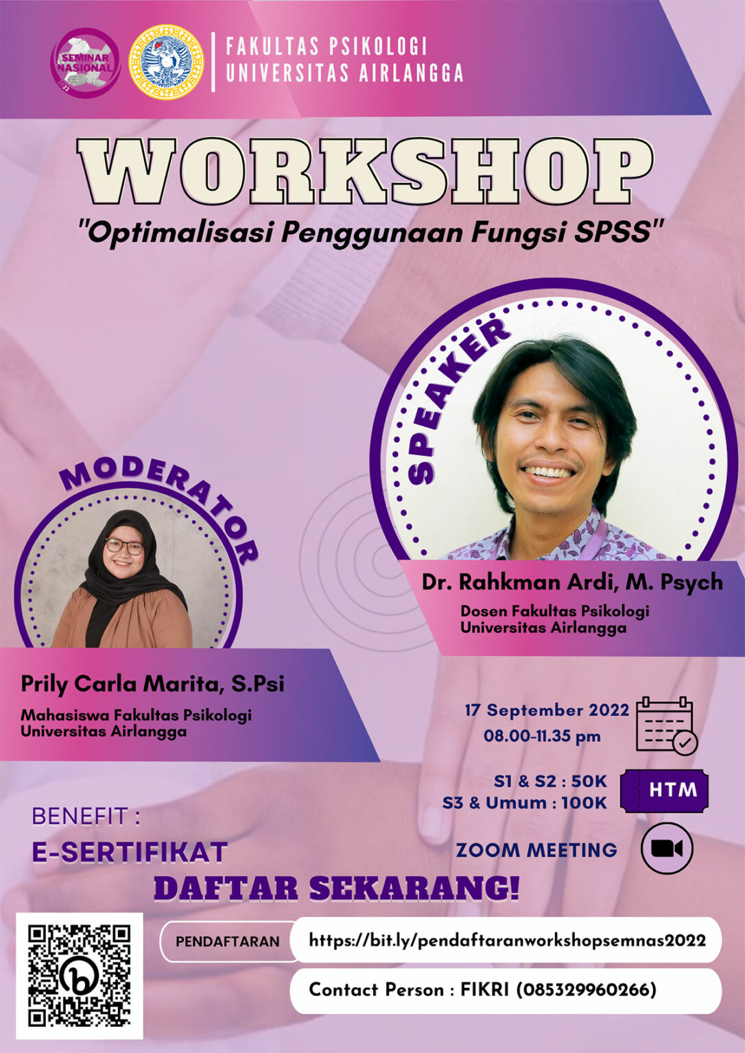 Workshop Optimalisasi Penggunaan Fungsi SPSS – Fakultas Psikologi Universitas Airlangga