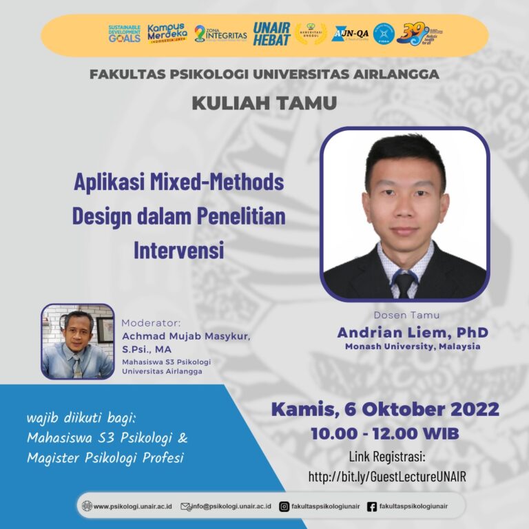 Guest Lecture: Aplikasi Mixed-Methods Design dalam Penelitian ...